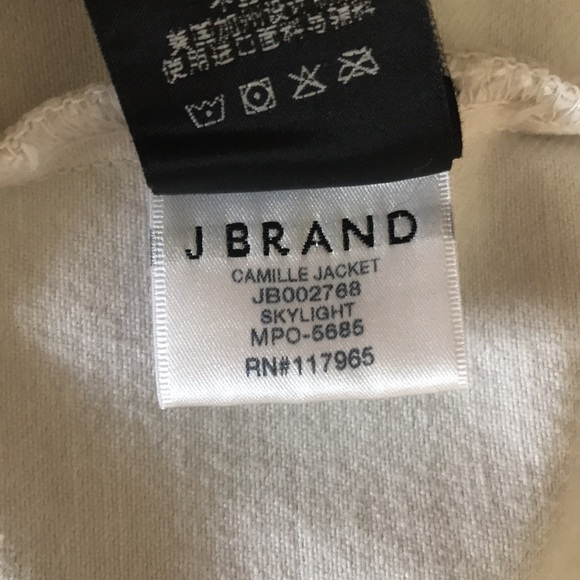 J Brand | Jackets & Coats | J Brand Camille Shrunken Jacket In Skylight ...